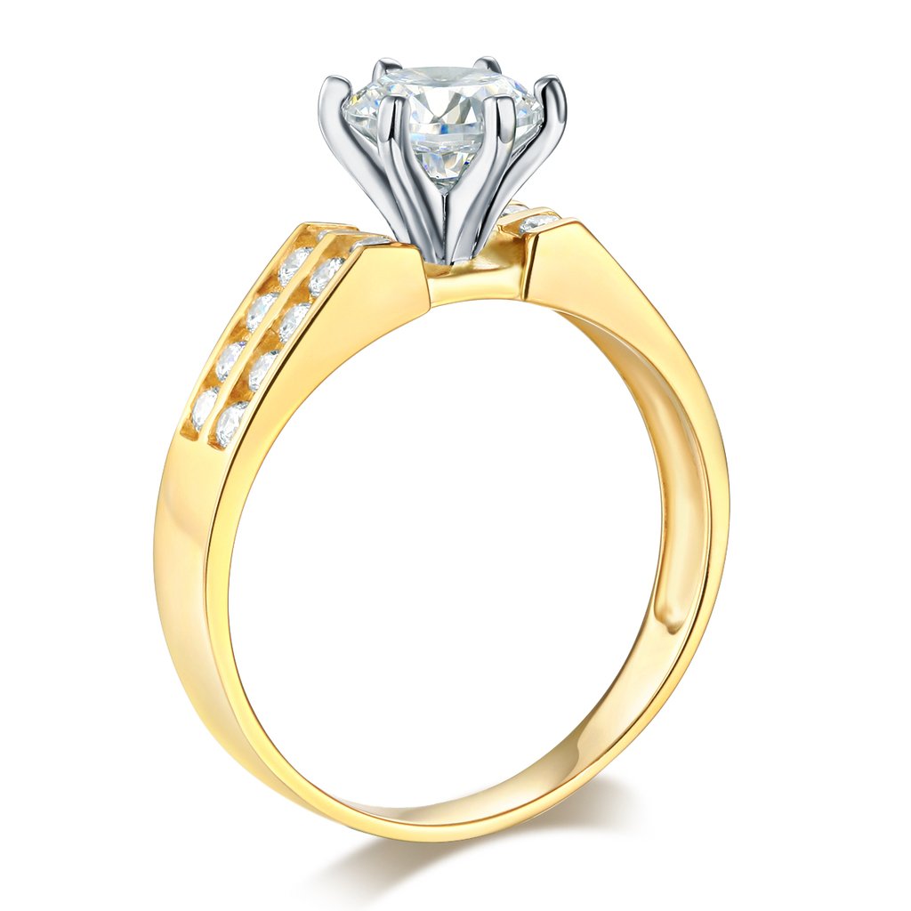 14K White Gold Wedding Engagement Ring - Size 4