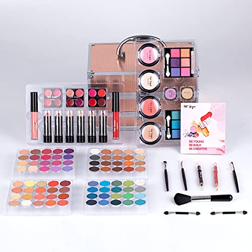Hot Sugar Girls Makeup Set for Teenagers Beginners Adults (GOLD)