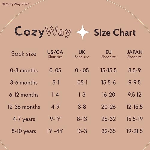 CozyWay Baby Knee High Socks For Baby Girls Infant 0-6 Months 5-5 Pack