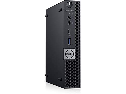DELL 7060-MINI, Core i7-8700T 2.4GHz, 16GB, 256GB SSD, Windows 10 Professional 64bit, Black (Refurbished)
