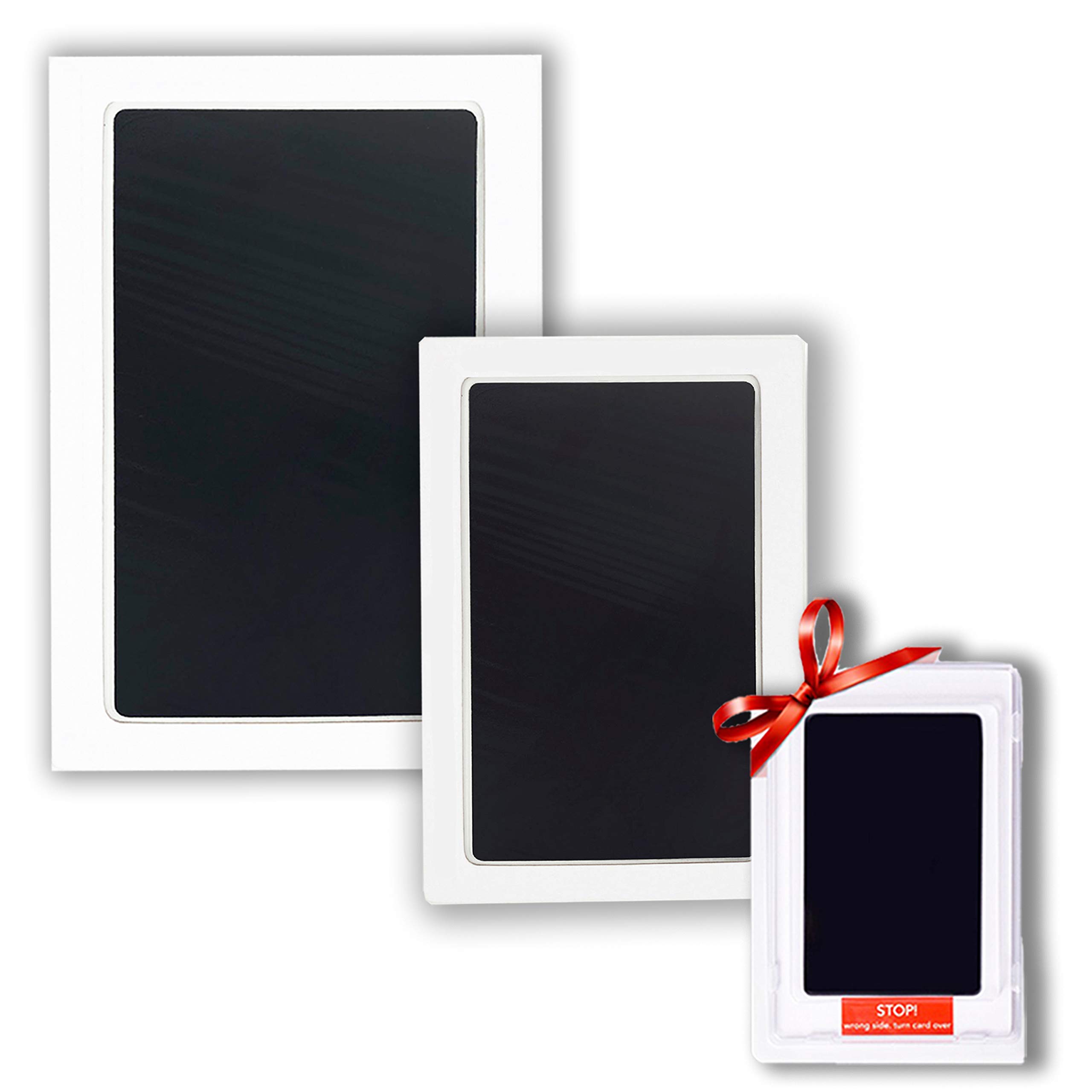Clean Touch Ink Pad + Large Ink Pad + Extra-Large Ink Pad. Treasure The Foot/Handprint of Your Newborn Baby by Tiny Gifts