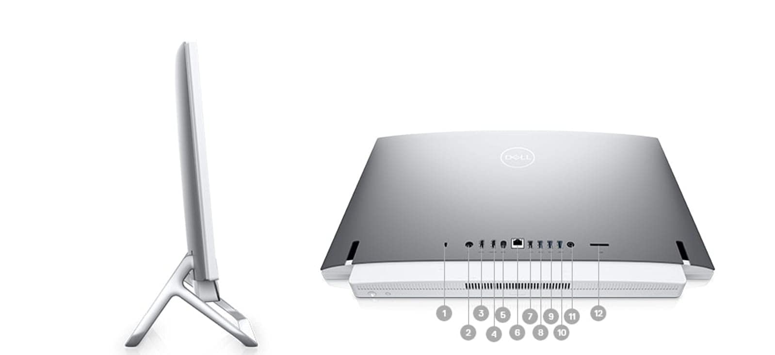 Dell Inspiron 24-5490 All-in-One Desktop, 23.8 Full-HD (1920 x 1080), Touchscreen, Intel Core 10th Gen i5-10210U, 12GB ( 1x4GB) RAM, 256GB SSD 1TB Hard Drive, Windows 10 (Renewed)