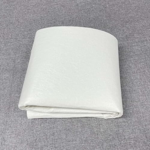 36" Wide Stiff Felt for Crafts, 2mm Thick Felt Fabric by The Metre, Nonwoven Fabric Sheet for DIY Arts & Craft, Decorations, and Padding(White)