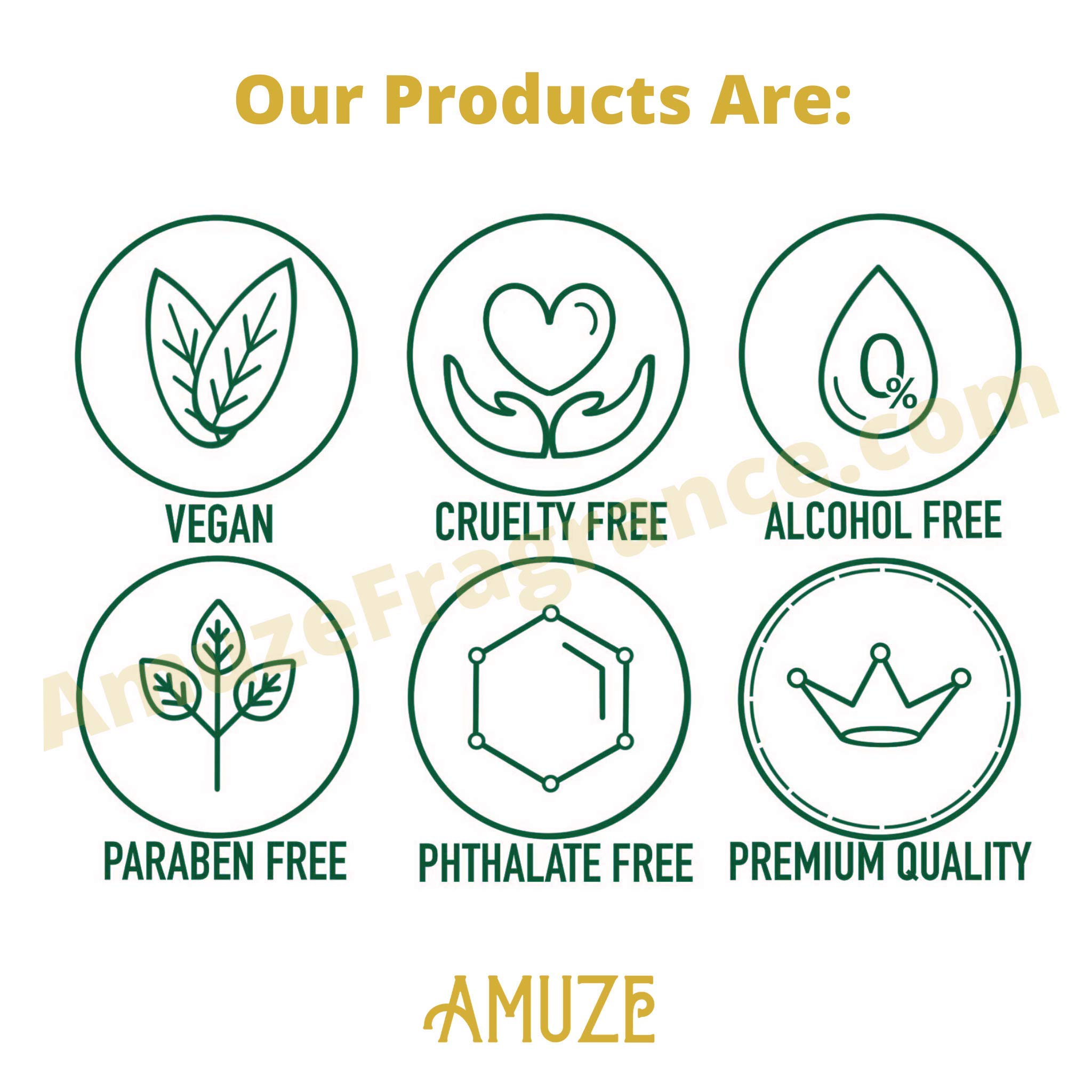 Amuze Fragrance White Oud, 6 ml | Premium Perfume Oil | Attar Oil | Alcohol-Free | Vegan & Cruelty-Free