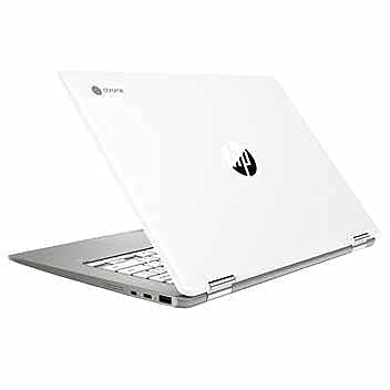 HP Chromebook X360 14-inch Touchscreen 64GB eMMC Celeron N4020 (4GB Memory, Memory Card Reader, Chrome OS) White/ Mineral Silver, 14b-ca0645cl