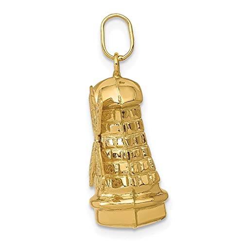 14k Windmill Charm, 14 kt Yellow Gold