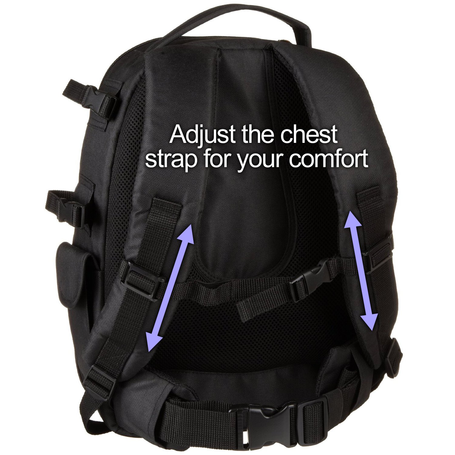 Acuvar Professional DSLR Camera Backpack with Rain Cover for Canon, Nikon, Sony, Olympus, Samsung, Panasonic, Pentax models.