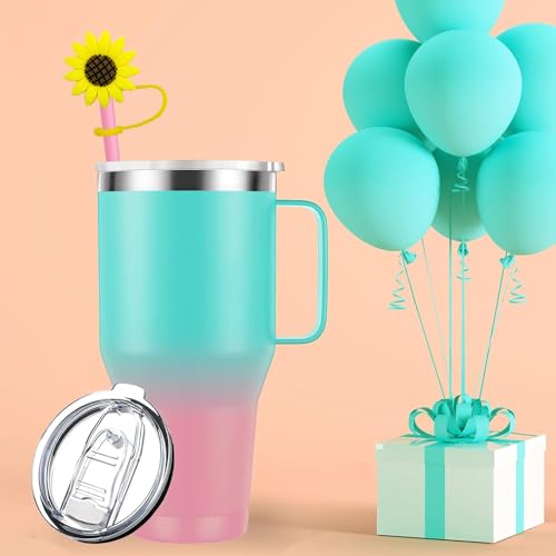 12PCS Straw Cover Cap, Cute Summer Straw Cover for Stanley 30&40 Oz Tumbler, Straw Topper for Stanley Cup in different Shapes,Straw Protectors Drinking Straw Caps for 10 mm Straws