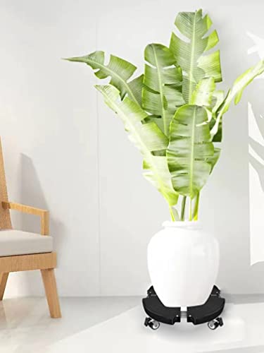 Adjustable Plant Stand (15-20’’) with Wheels Large Potted Planter Plant Stand on Wheels Pound Heavy Duty Plant Dolly Movable Plant Caddy Adjustable Rolling Tray Coaster…