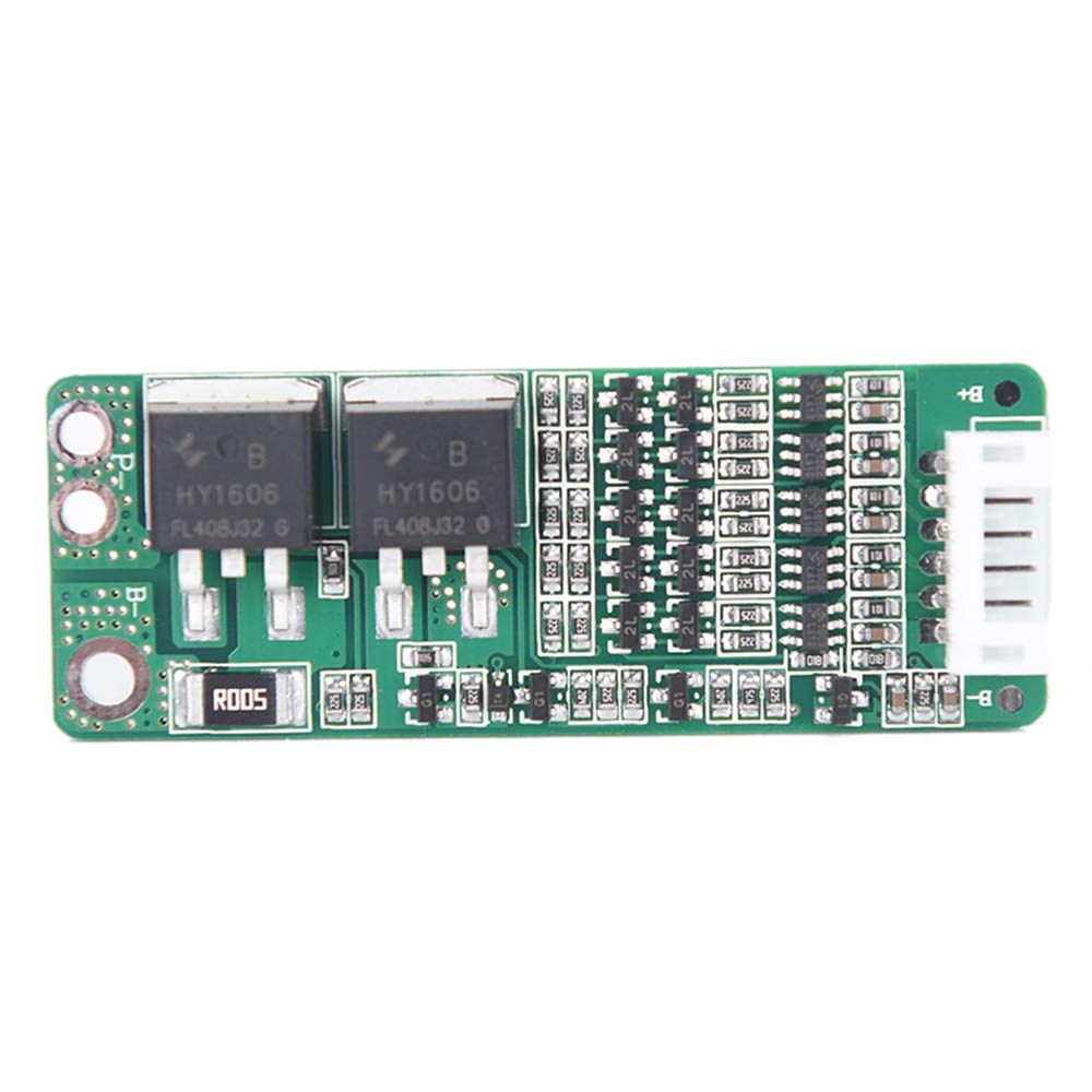 Anmbest 5S 18V 21V 15A 18650 Charger PCB BMS Protection Board, Li-ion Lithium Battery Charger Lipo Cell Module with 6-core Wire