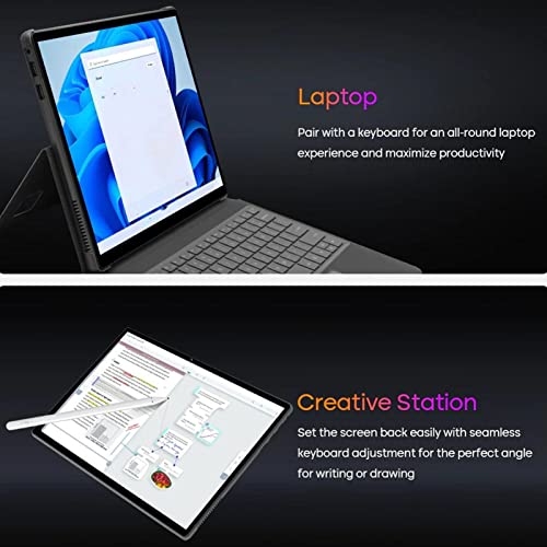 13 Inch Tablet, 2K IPS Display 16GB DDR4 1TB SSD HD Touch Screen Tablet, Magnetic Keyboard 5200mAh Tablet with Stylus for Office, Home, Work