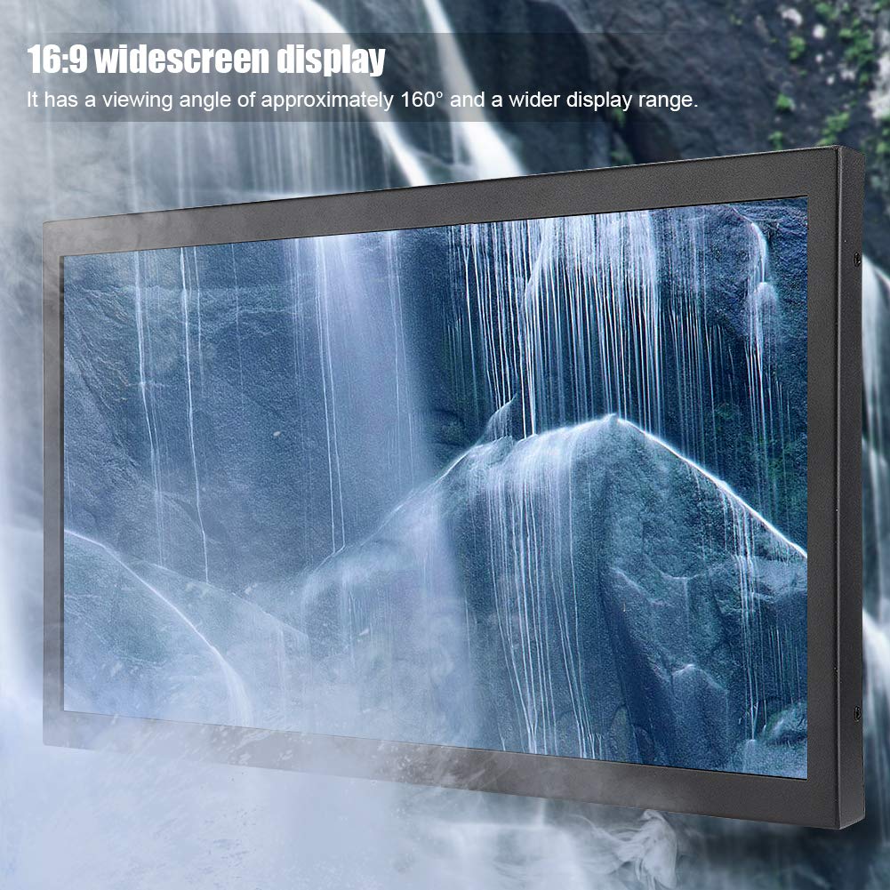 17.3 Inch Display Full HD Embedded Industrial Metal Monitor Normal Non-Touch Version, 1920x1080 Physical Resolution WLED Display 400CD/Mm2 Normal Screen (Does Not Support