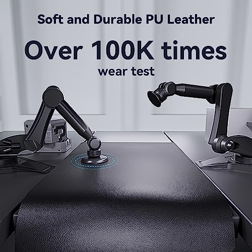 AutoFull C3 Gaming Chair Office Chair with Ergonomic Wingless Cushion PU Leather Racing Style PC Chair with Footrest and Lumbar Support Pillow,Black