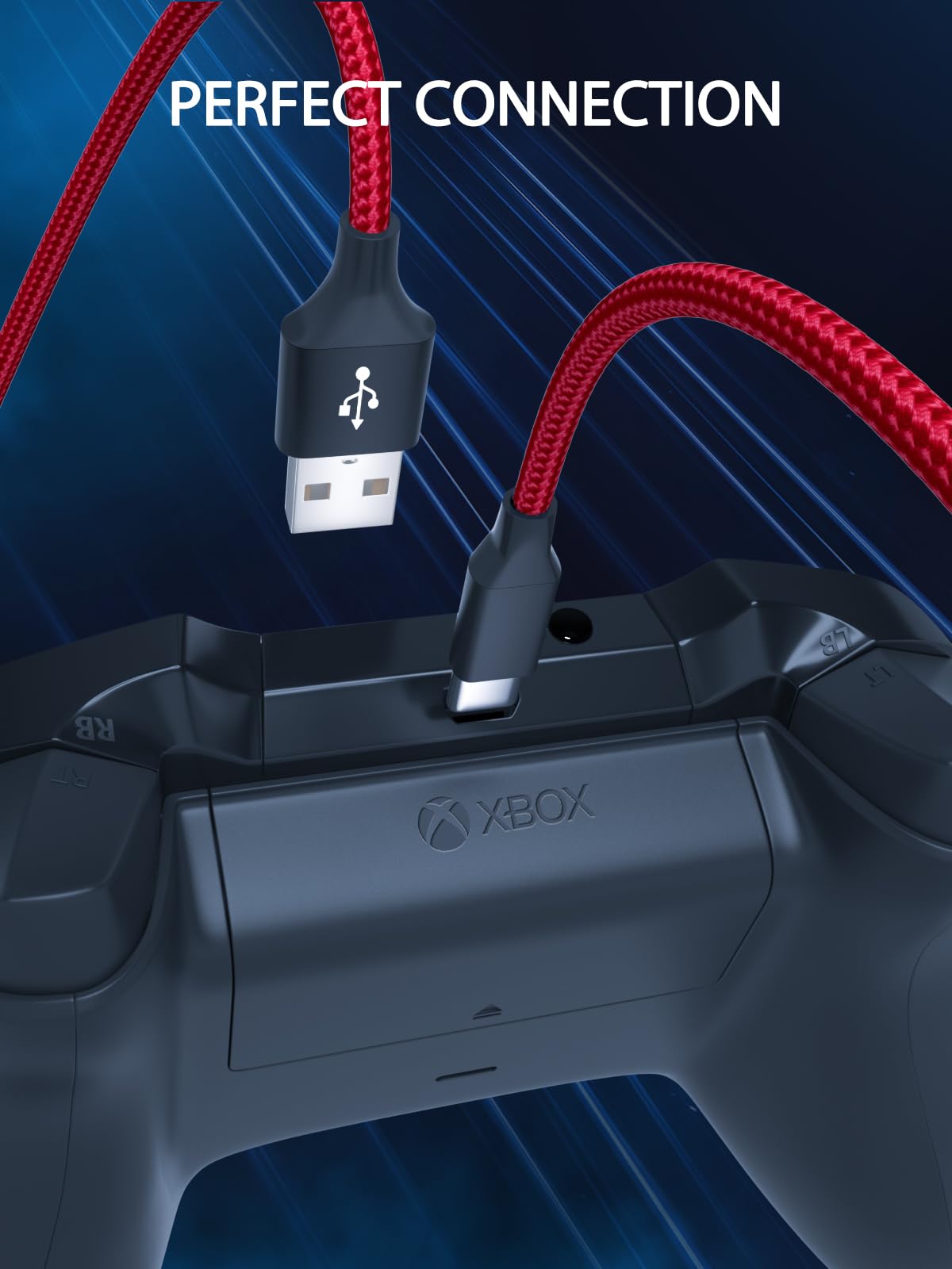 6Ft PS4 Controller Charger Cable for Xbox One Controller Cable,Playstation 4 Controller Charger Cord,PS4 Charging Cable Dualshock 4 Controller,PS4 Vita Slim/Pro Charge Play Micro USB Data Cable