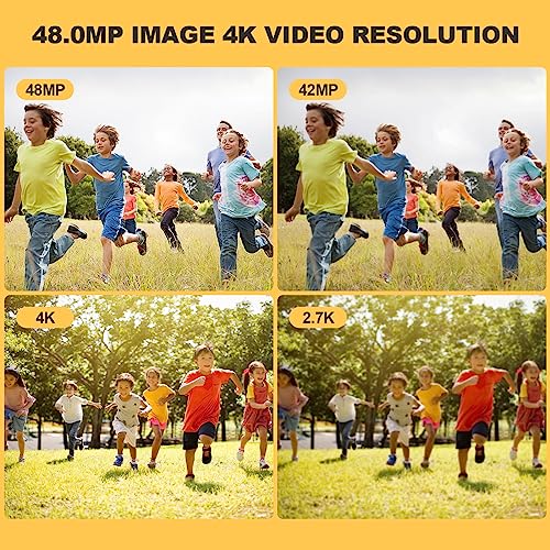 4K Compact Digital Camera for Photography and Video 4K 48MP Vlogging Camera for YouTube with 3โ FHD Screen 18X Digital Zoom Point and Shoot Camera Mini Travel Camera with 32GB SD Card, 2 Batteries