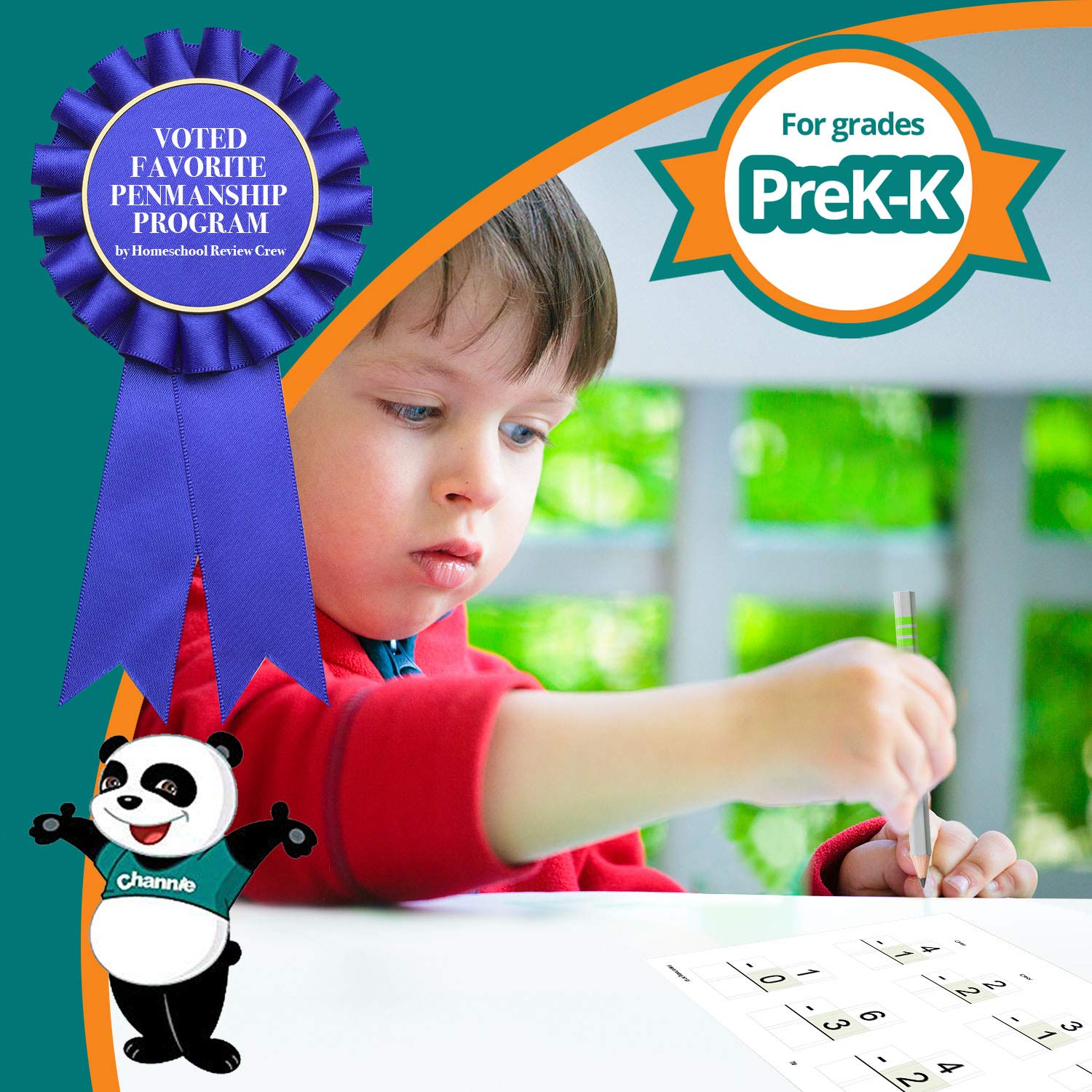 Channie’s Neat Numbers Workbook, Visual Pre K - Kindergarten Math Workbook, Effective Color-Coded Preschool Summer Workbook with 3 Fun & Easy Ways to Learn Basic Math, 80 Pages