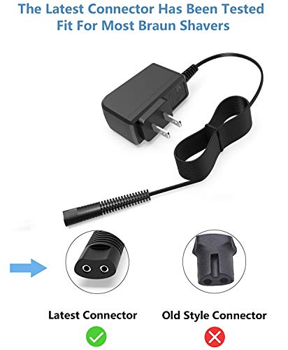 12V AC Adapter Fit for Braun Shaver Series 7 5 3 9 1 790cc 3040s 340s 9090cc 9093 Electric Razor Power Supply Charging Cord