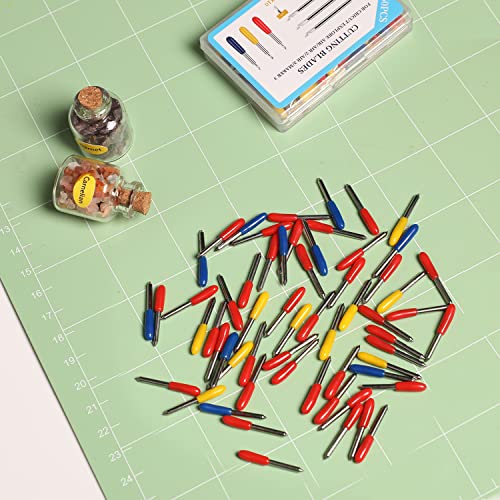 60PCS Replacement Blades for Cricut Cut Blades Explore Air 2/Air 3/Maker 3/ for Explore Cricut Cutting Replacement Blades Compatible with Cricut 10 30° Fine Point 40 45° Standard 10 60° Deep Point