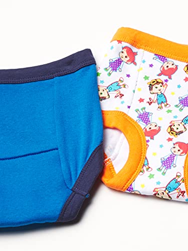 Coco Melon Unisex Baby Amazon Exclusive 10-pk Potty Pants With Stickers Success Tracking Chart And Toddler Training Underwear, 10-pack Cocomelon Blue, 2T US