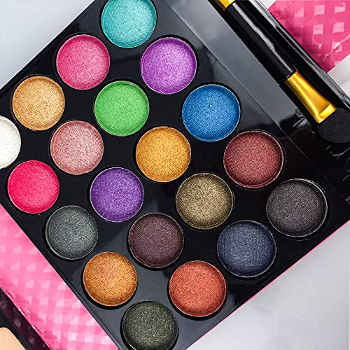 All in One Makeup Kit,Beauty Book Makeup Set With Eyeshadow Palette Lip Glosses Blushers Powder Concealer Mirror Brush,Professional Makeup Kit Set Gift for Women Girls,Beginners,Teens,32 Colors(Pink)