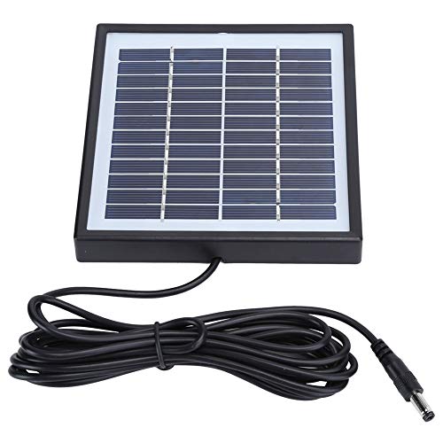 12V 2W Waterproof Solar Panel Charger, 5.6x5.1in Polysilicon Solar Panel, Portable for Outdoor Camping