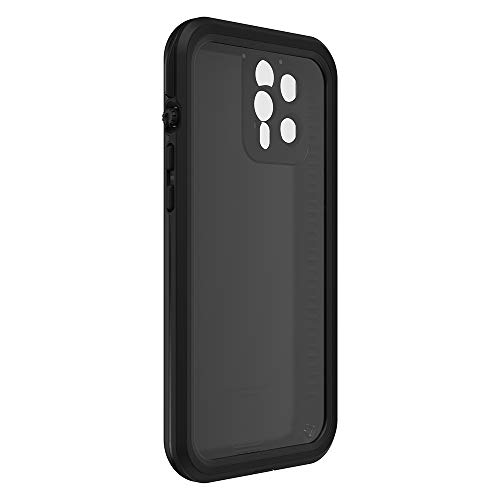 iPhone 12 Pro Max Case, LifeProof, FRE Series, waterproof IP68, built-in screen protector, port cover protection, snaps to MagSafe - BLACK