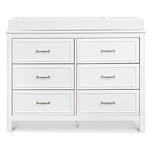 DaVinci Charlie 6-Drawer Double Dresser in White