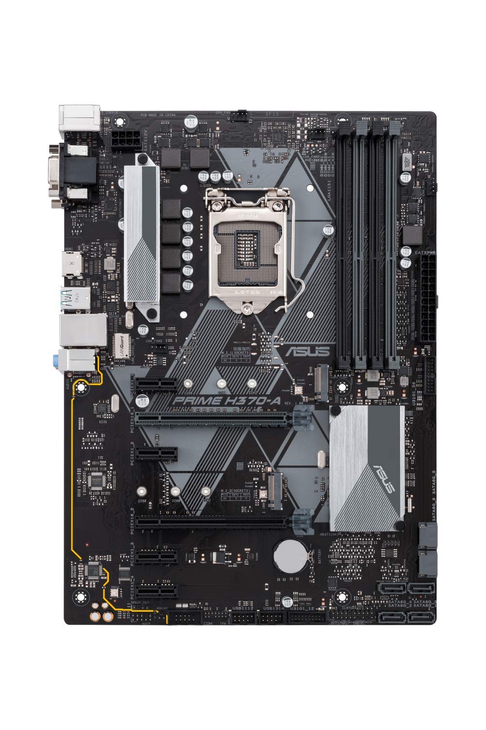 ASUS Prime H370-A LGA1151 (Intel 8th Gen) DDR4 HDMI DVI VGA M.2 H370 ATX CSM Motherboard