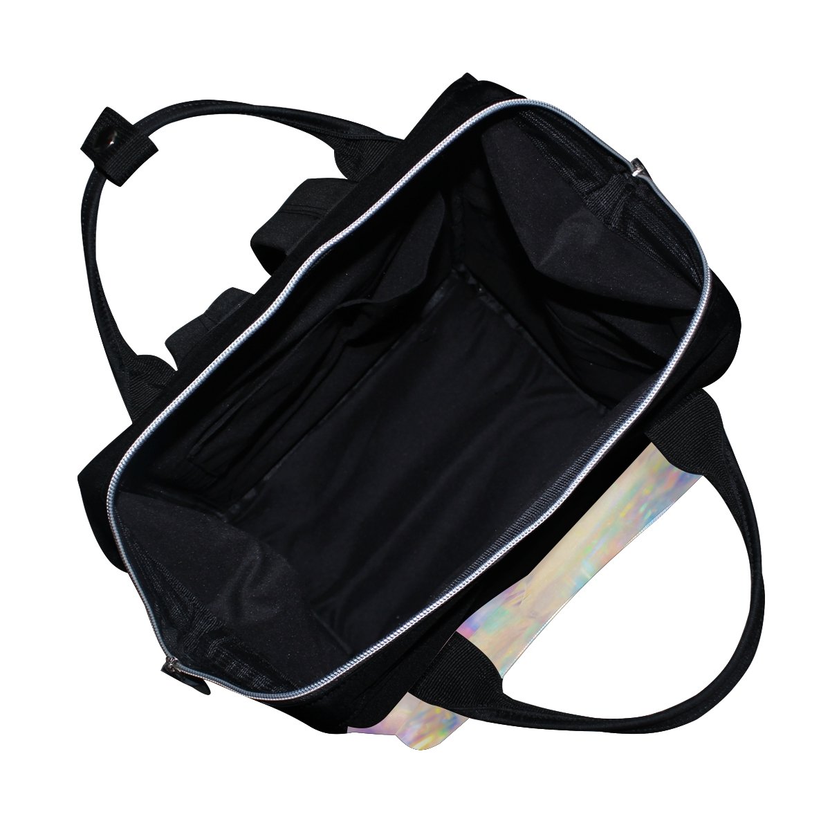 Baby Diaper Nappy Bag Travel Backpack Mommy Bag Holographic Iridescent Metallic for Mom Dad M by Top Carpenter