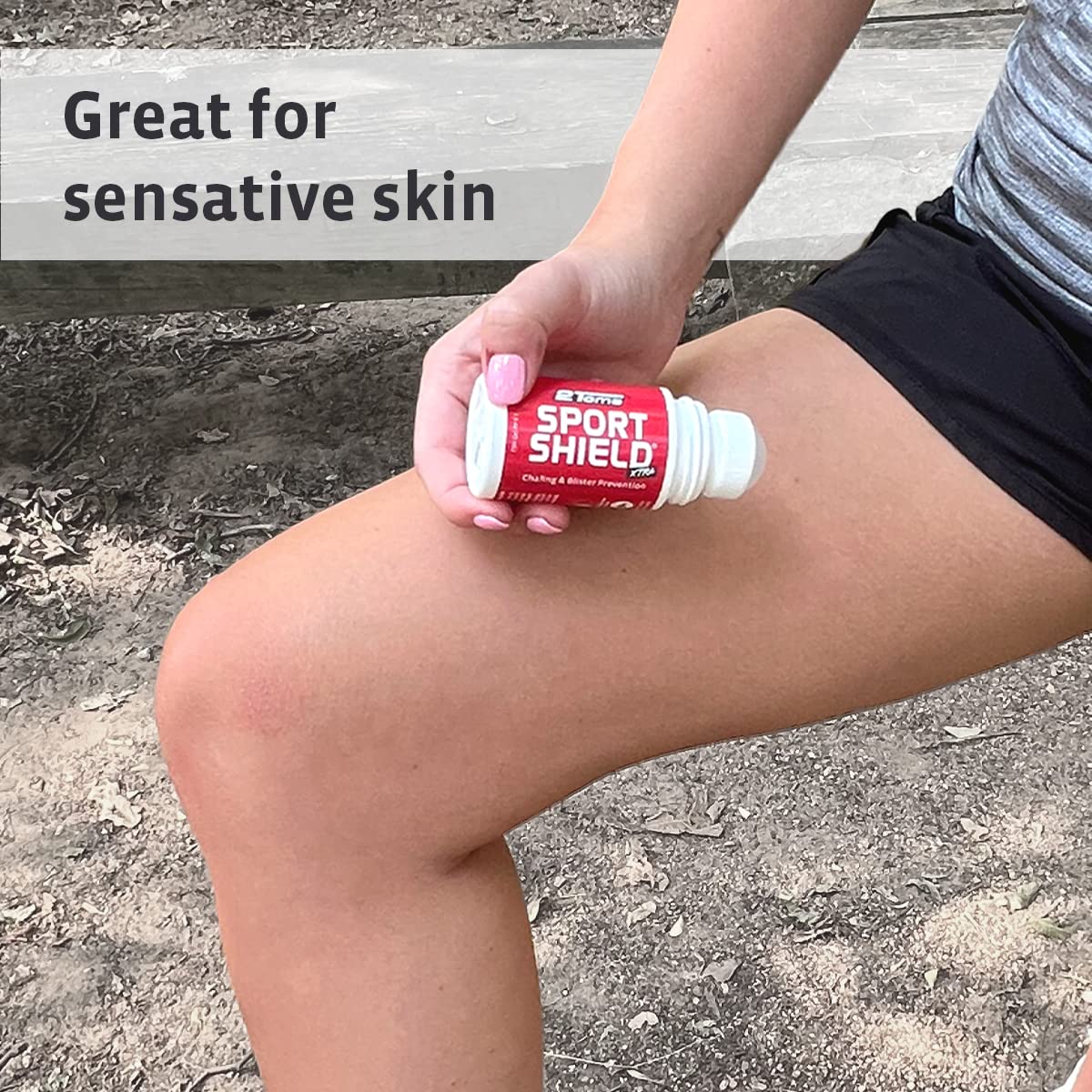 2Toms SportShield XTRA, Soothing All Day Anti Chafe Prevention, Waterproof Protection from Thigh Chafing and Skin Irritation, 1.5 Ounce Bottle
