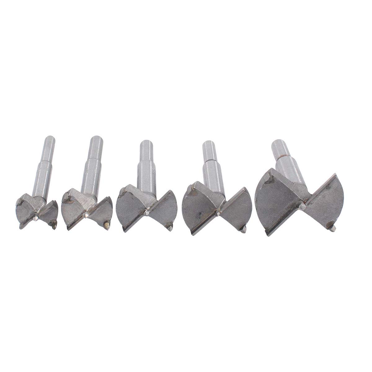 ApplianPar Forstner Drill Bits, Tungsten Steel Woodworking Wardrobe Doors Windows Hinge Hole Saw Set, Wood Cut Auger Opener Round Shank Drilling Cutting Tool 14mm to 50mm Pack of 20