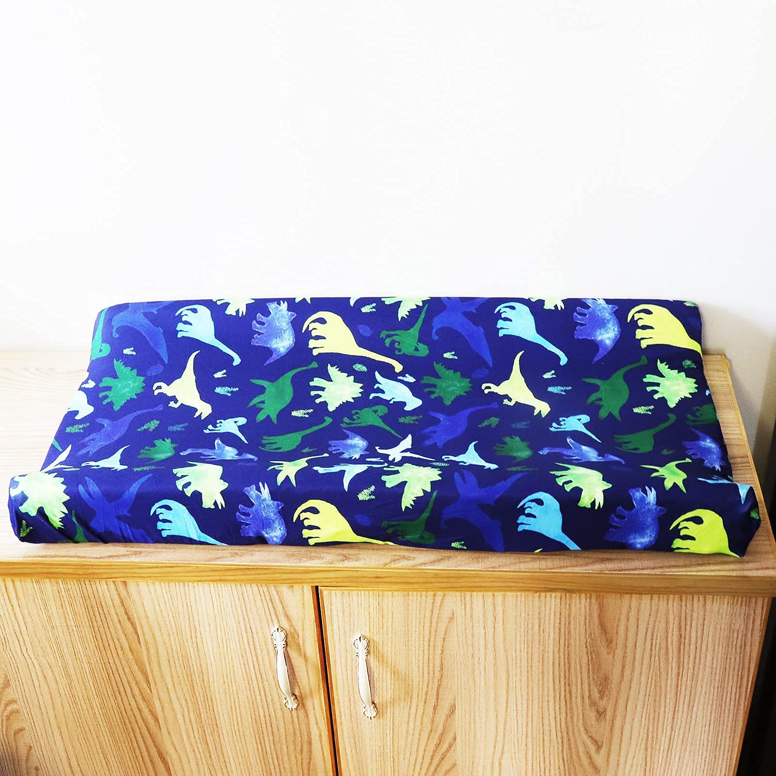 Boy Crib Sheet & Changing Pad Cover, Dinosaur Nursery Bedding, Dinosaur Sheets for Baby Toddler Mattress