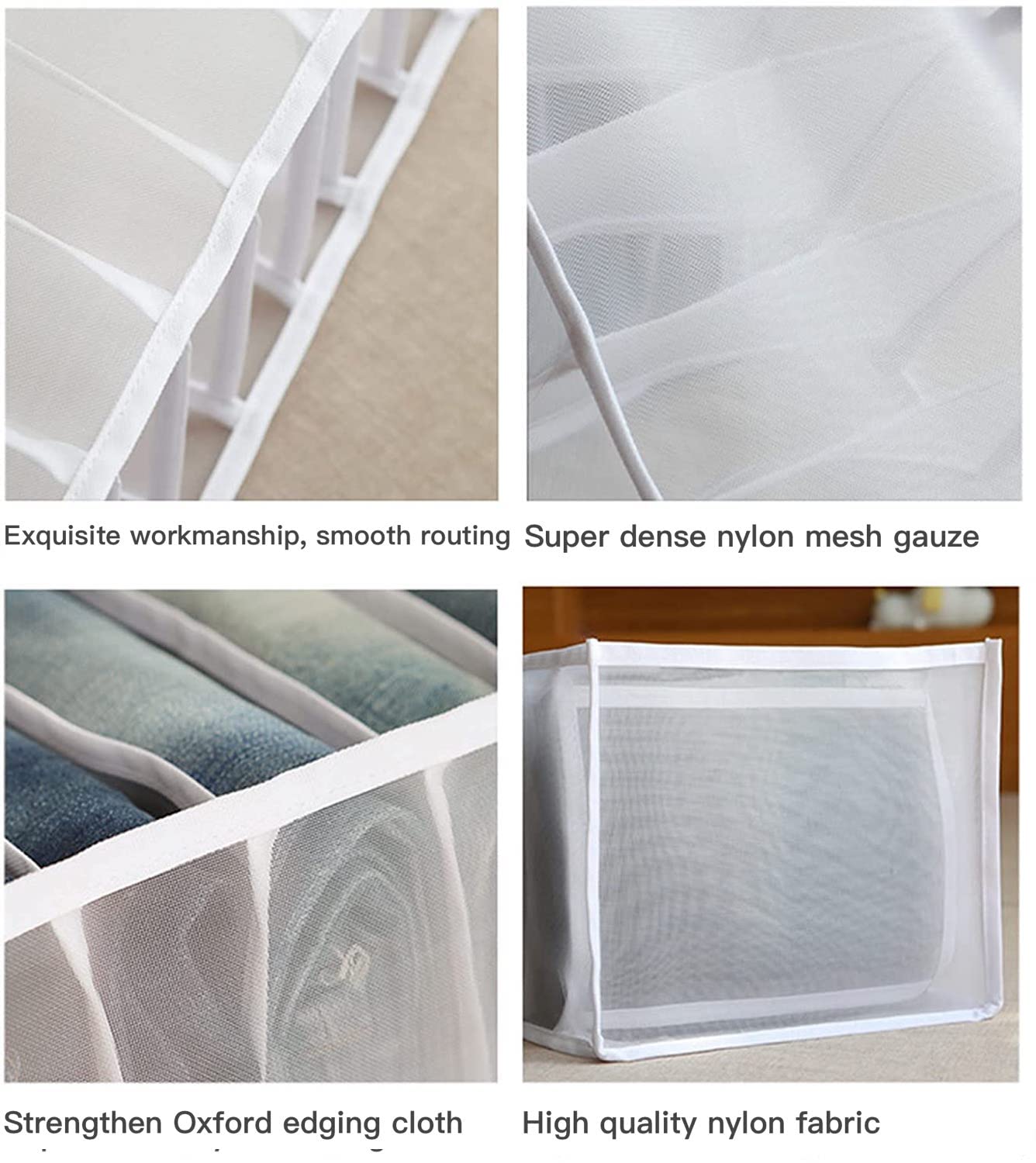 Ace Product Management Group 2Pcs Wardrobe Clothes Organizer Closet Organizers and Storage Baskets, PS Grey