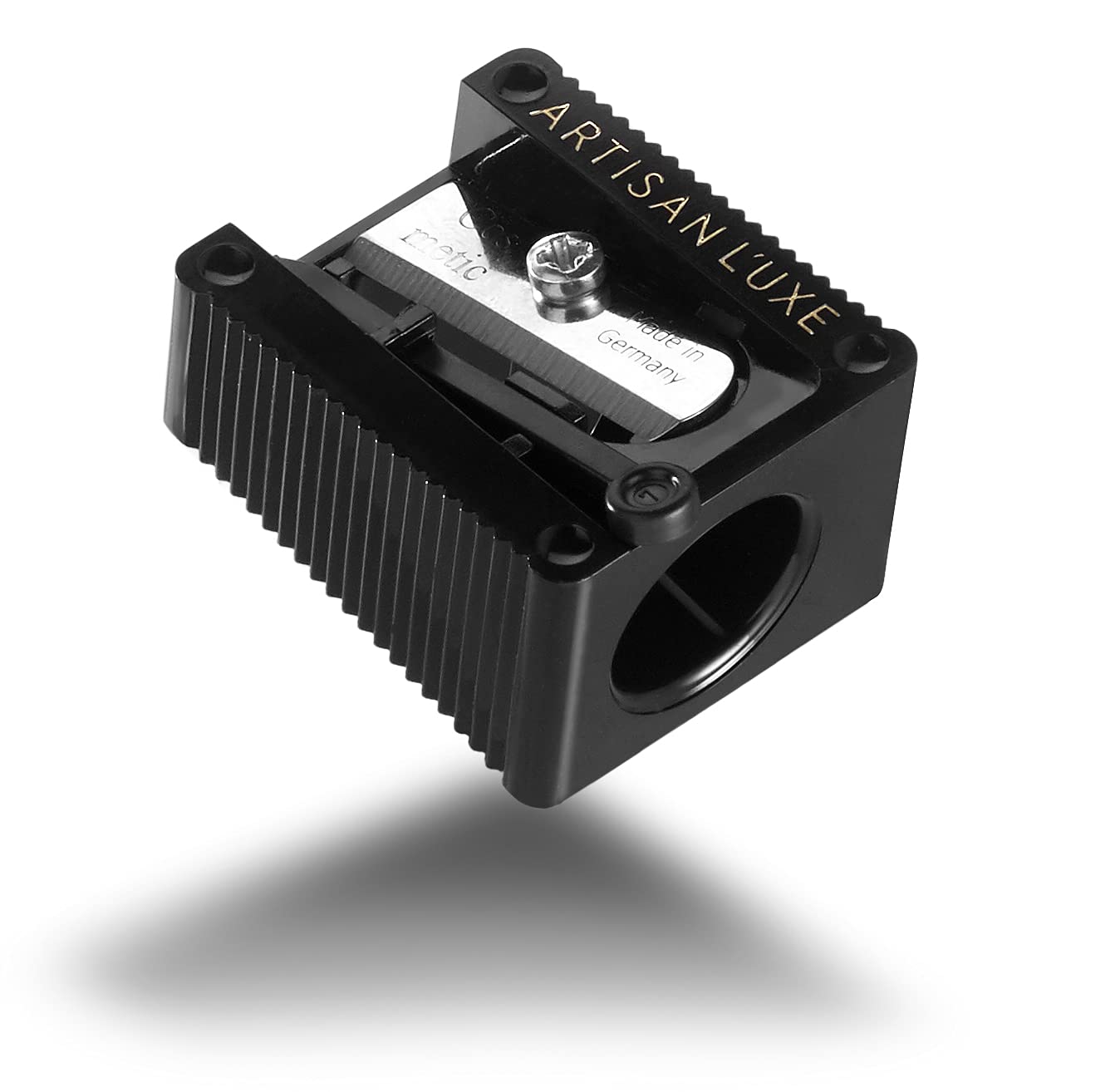 Artisan L'uxe Eye Pencil Sharpener by Artisan L’uxe Beauty | Manual Eyeliner Sharpener | Professional Quality | Sue Devitt | Precision Blade | Single Hole