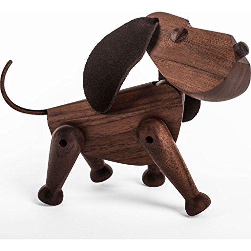ARCHITECTMADE | HANS BØLLING | Wooden Figure Dog | Bobby Walnut Wood