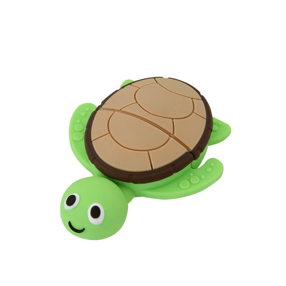 128GB USB Flash Drive, Cute Cartoon Turtle Shaped Thumb Drive, Novelty USB Stick for Data Storage and Backup, Funny Flash Drive for PC/Tablets/Mac/Laptop-Green