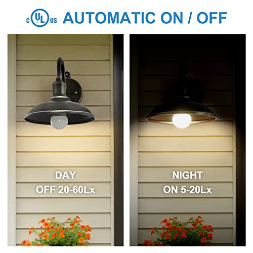 2 Pack Dusk to Dawn Sensor,Photocell Light Sensor for Outdoor Lighting, Photocell Sensor, DEOJOY Photo Cell Sensor, 120V-270V Input, UL, IP65 Photoelectric Switch, Photo Cells for Outdoor Light