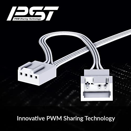 ARCTIC BioniX F140-140 mm Gaming Case Fan with PWM Sharing Technology (PST), Very Quiet Motor, Computer, Fan Speed: 200β1800 RPM - Grey/White