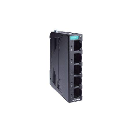 MOXA EDS-2005-EL 5-Port Entry-Level Unmanaged Switch, 5 Fast TP Ports, -10 to 60°C