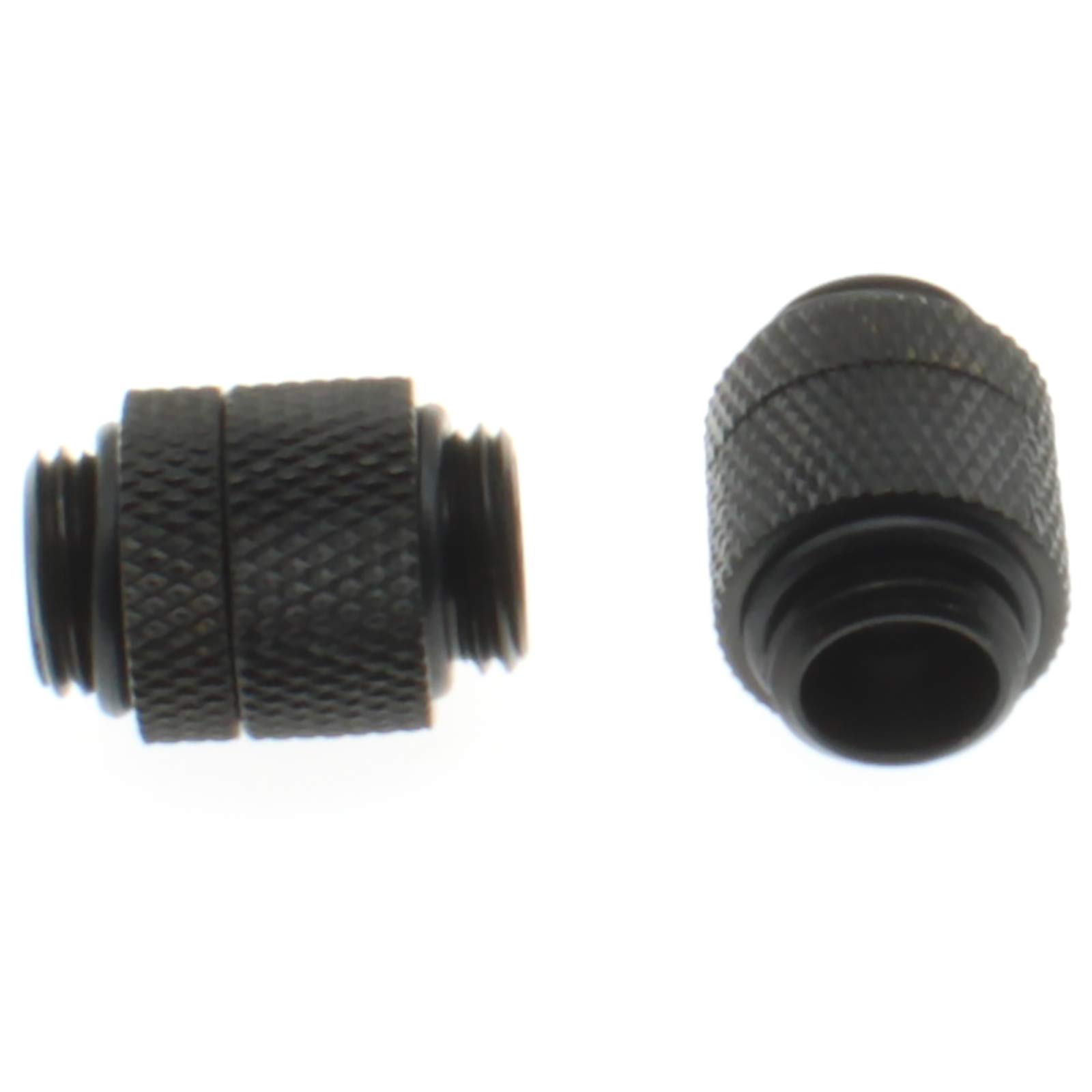 G1/4" Male to Male Extender Fitting,LBTODH 4pcs Black Brass Elbow Connector for Computer Water Cooling System(23.5mm)