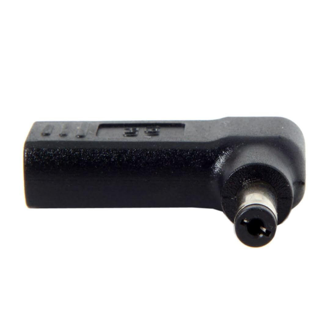 chenyang CY USB 3.1 Type C USB-C to Rectangle DC Plug 5.5mmx2.1mm Adapter PD Emulator Trigger 90 Degree Angled for Laptop Tablet (5.5x2.1MM)