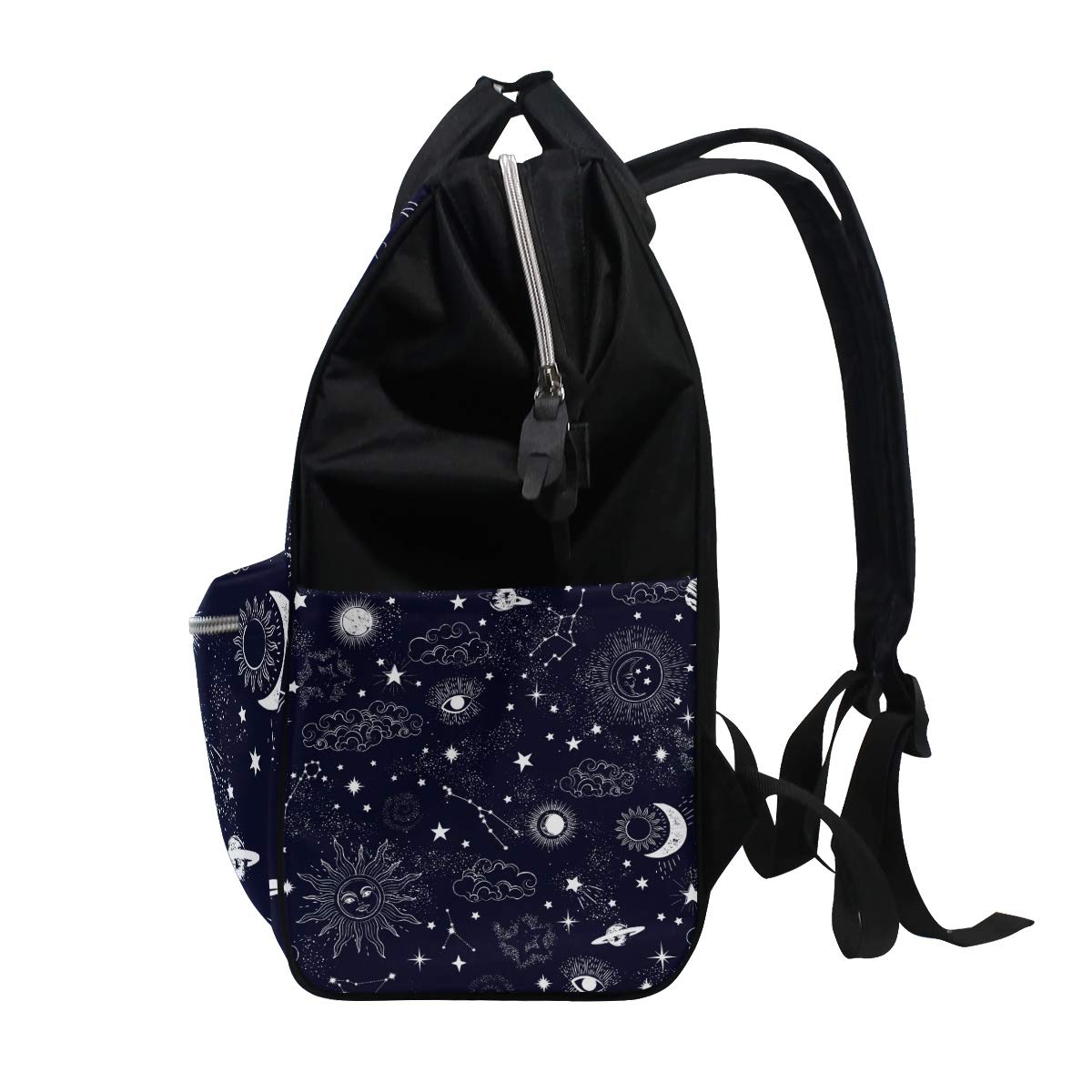 Galaxy Moon Stars Diaper Bag Travel Backpack Large Capacity Tote Nappy Bag Organizer for Baby Care(11eb12d2)