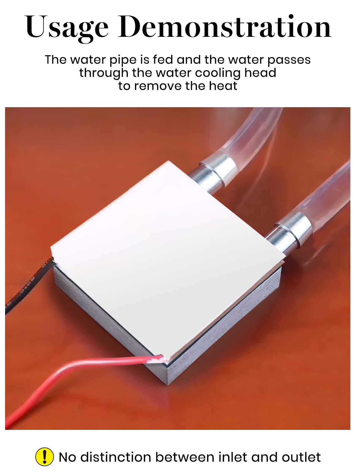 40 * 40mm Aluminum Water Cooling Block for Liquid Water Cooler Silver Heat Sink System for CPU Radiator Heatsink (2 Pack)