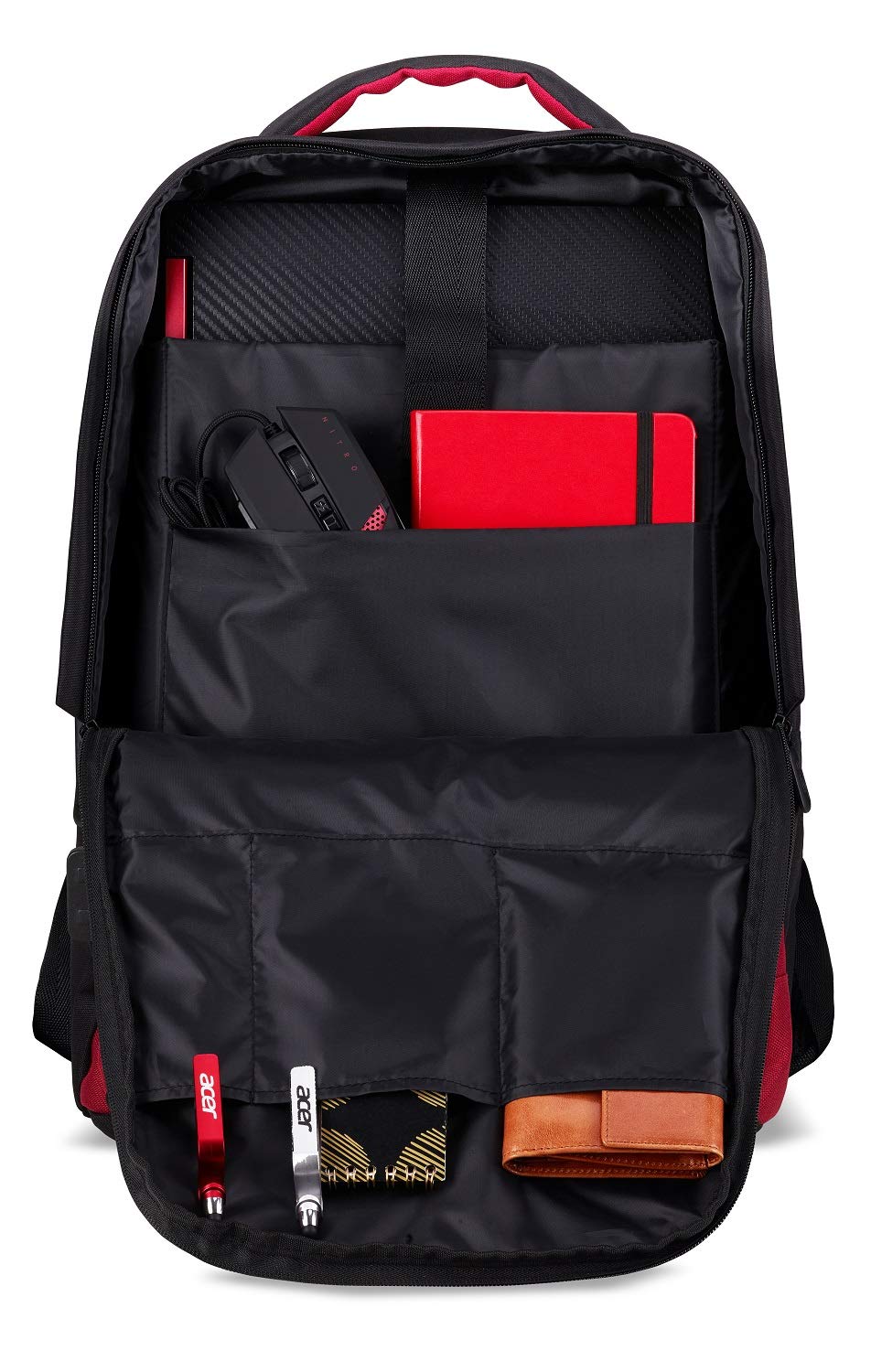 Acer Nitro Backpack - for All 15.6" Gaming Laptops, Travel Backpack, Organized Pockets for All Gear,Black