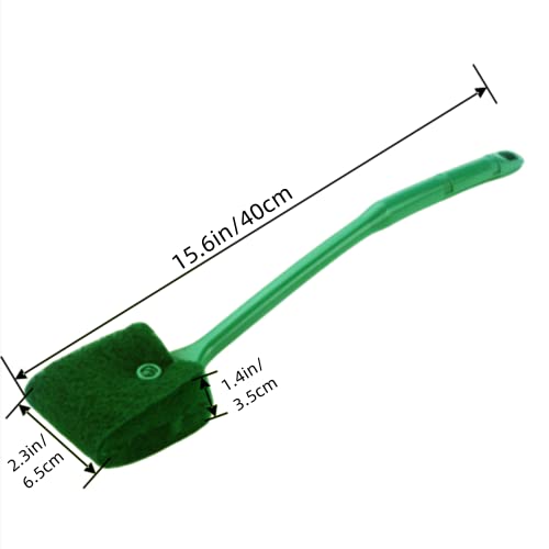 4PCS Fish Tank Aquarium Cleaning Tools Kit Aquarium Fish Nets Aquarium Fish Skimmer Net and Double-Sided Fish Tank Sponge Cleaning Brush