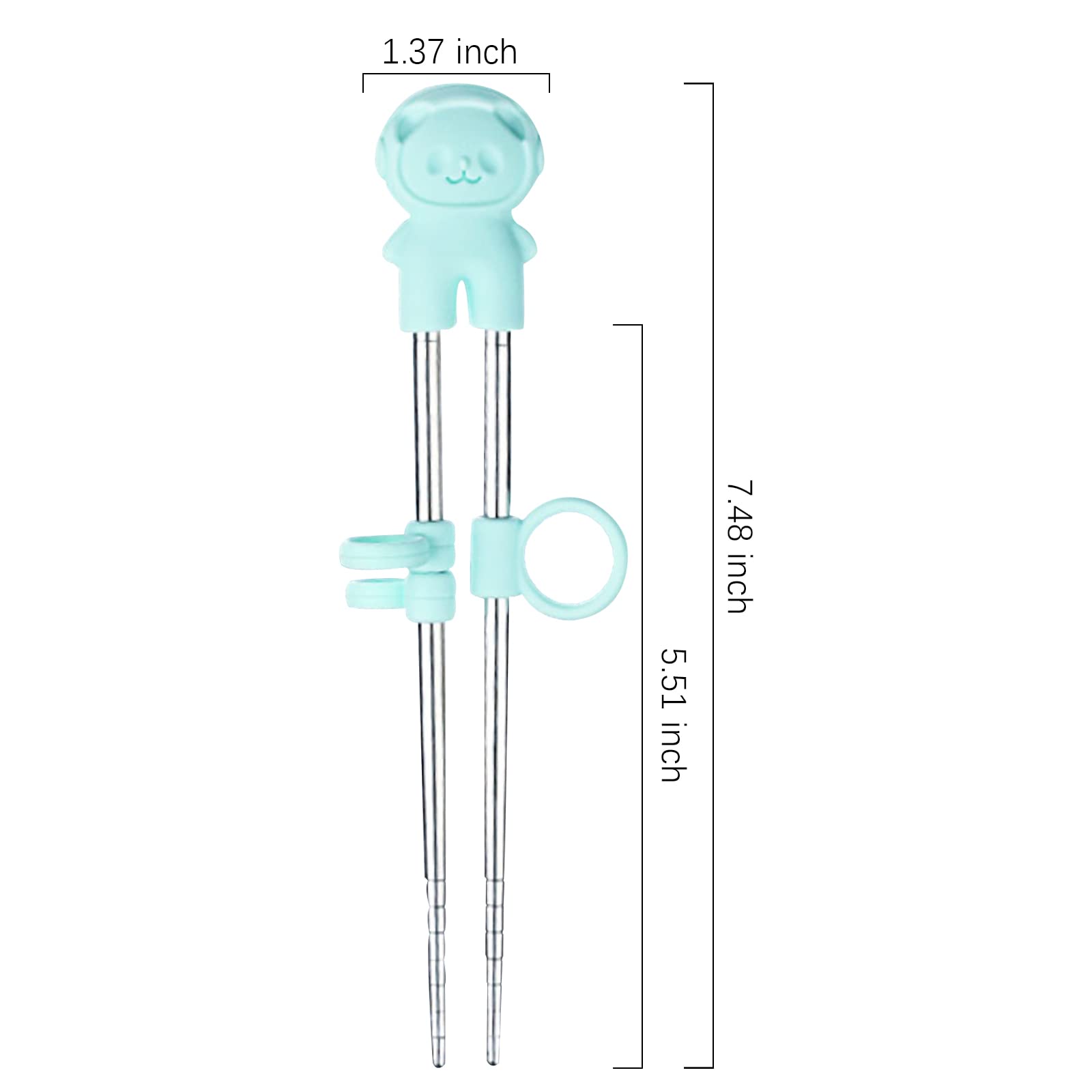 2 Pairs Training Chopsticks with Case Learning Chopstick Helper Stainless Steel Reusable Metal Beginner Chopsticks Pink and Blue