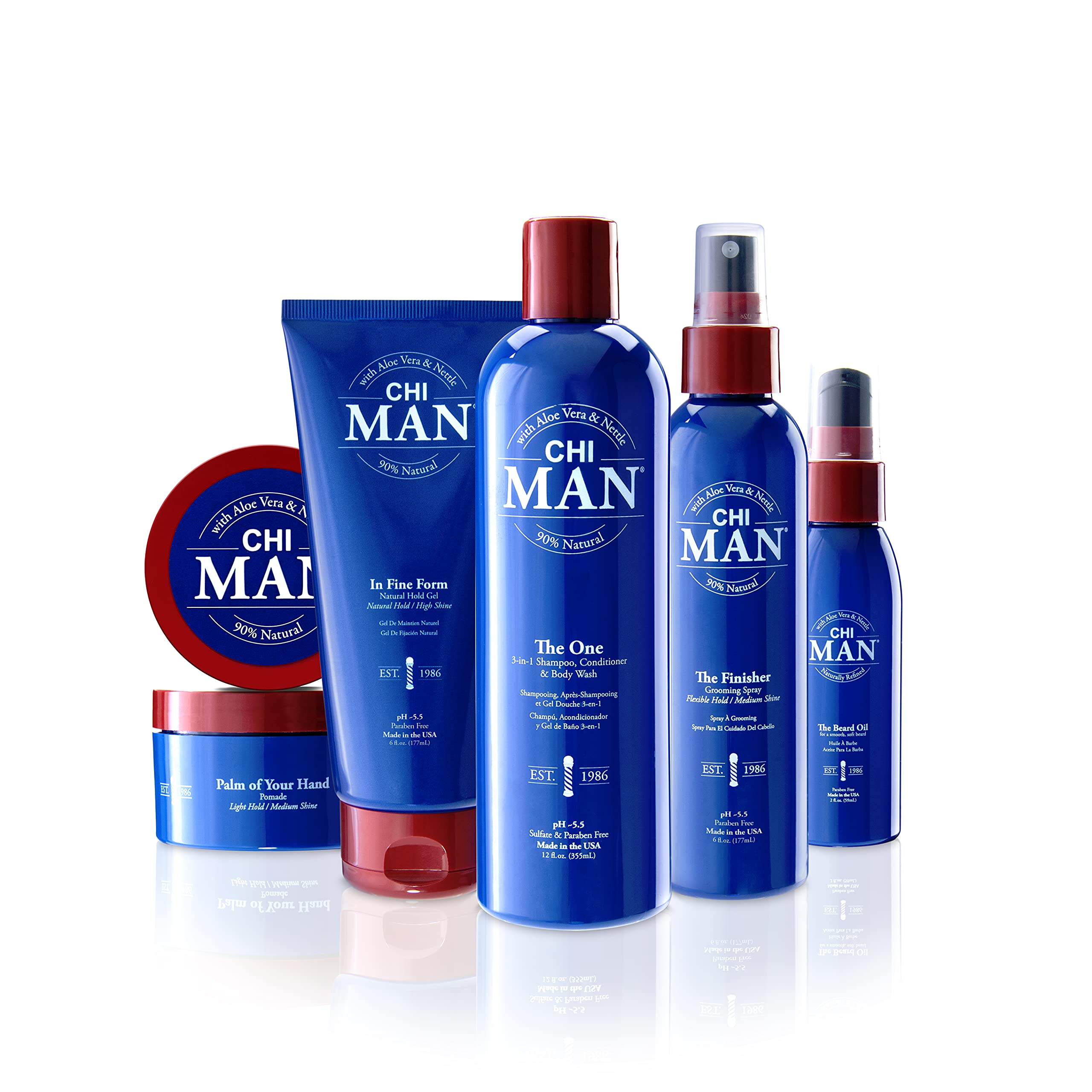 CHI Man Beard Oil, Moisturizes & Softens Beard, Formulated With Vitamin A & E, Oud Fragrance, Cruelty & Paraben-Free, 2 Oz