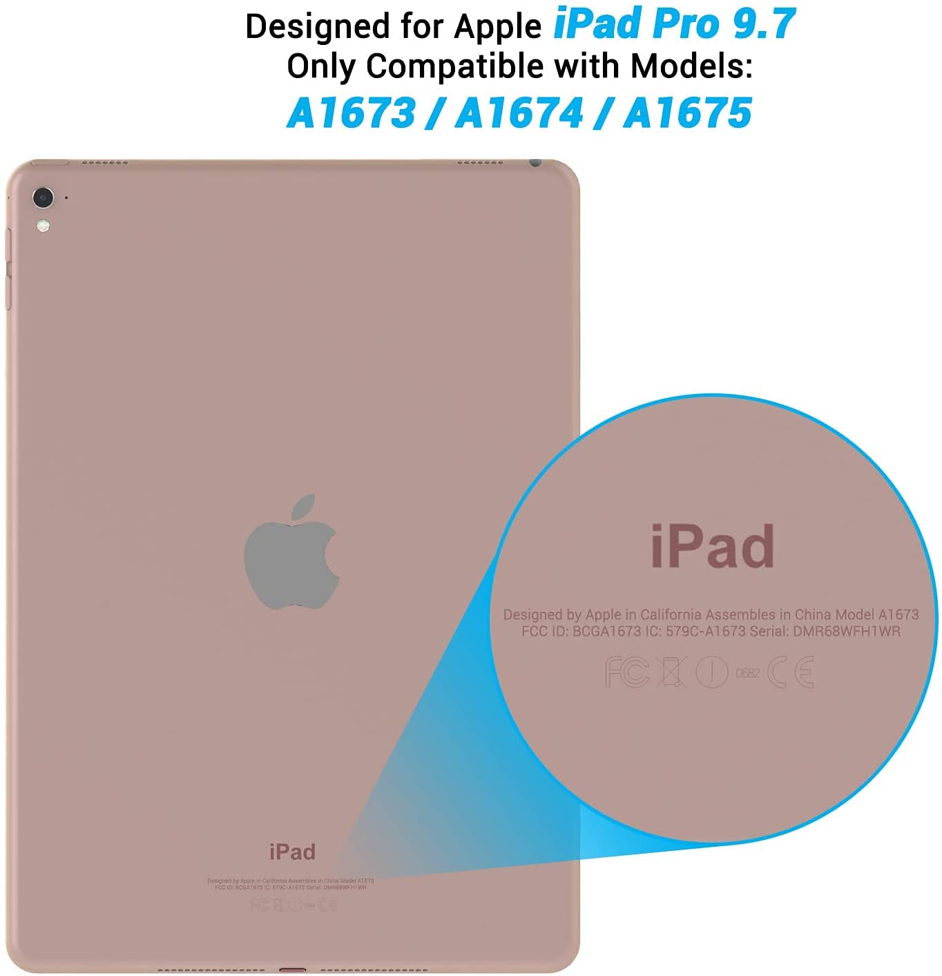 Asgens iPad Pro 9.7 inch(2016) Case,Transparent Slim Silicon Soft TPU Tablet Computer Case (Clear)