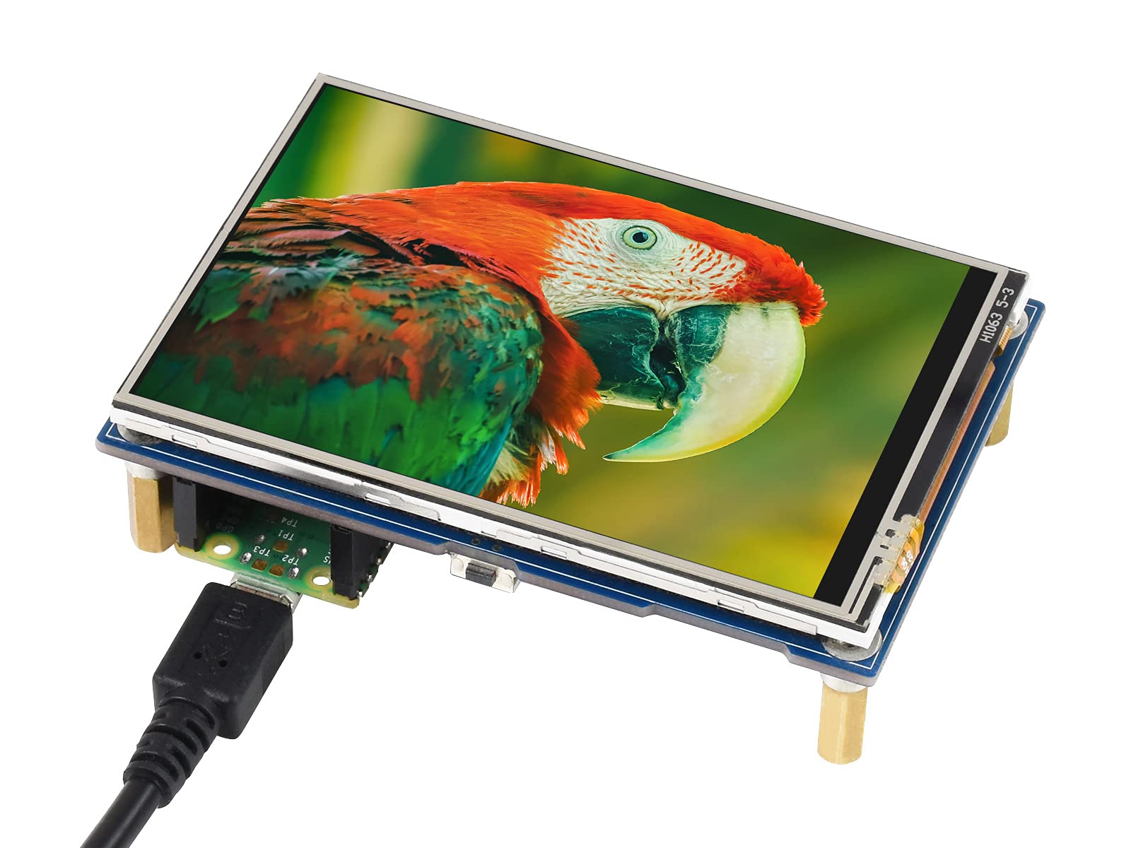 waveshare 3.5inch Touch Display Module for Raspberry Pi Pico 65K Colors 480×320 Pixels Resistive Touch Controller XPT2046 ILI9488 Driver Using SPI Bus