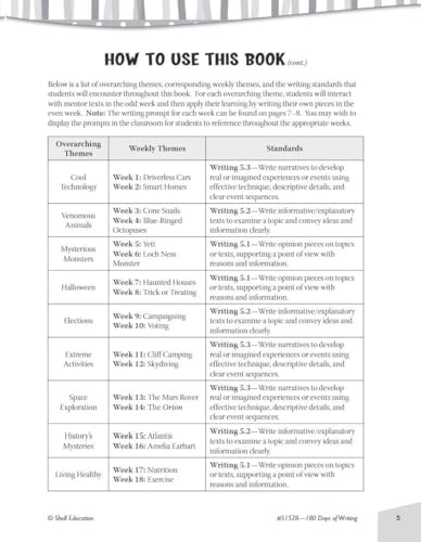 180 Days of Writing for Fifth Grade - An Easy-to-Use Fifth Grade Writing Workbook to Practice and Improve Writing Skills (180 Days of Practice)